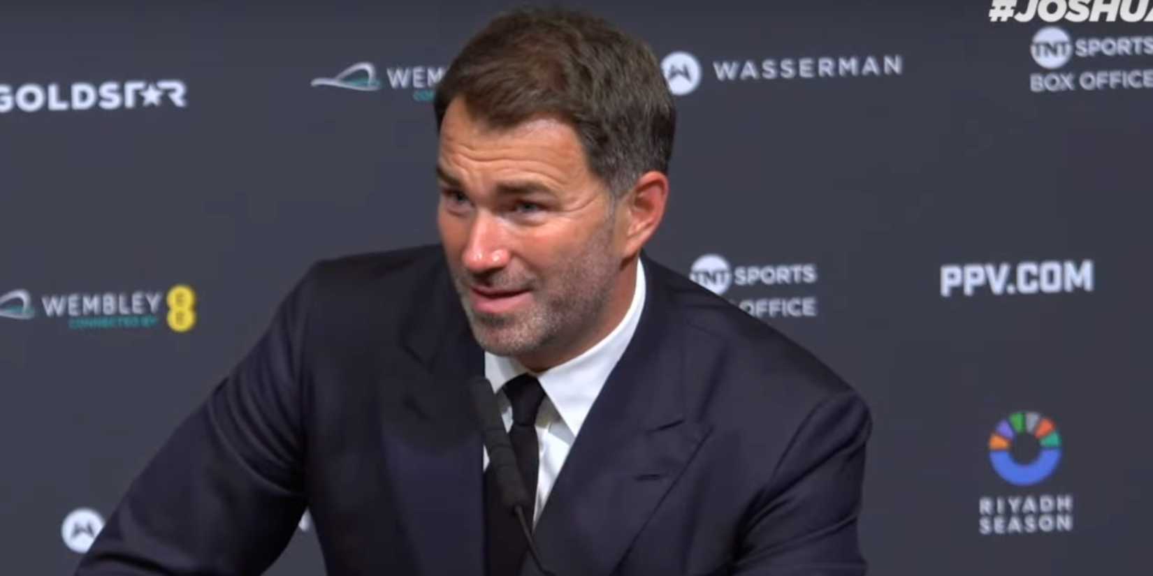 Chris Eubank Jr's Tweet to Eddie Hearn After Interrupting Hatton Tribute