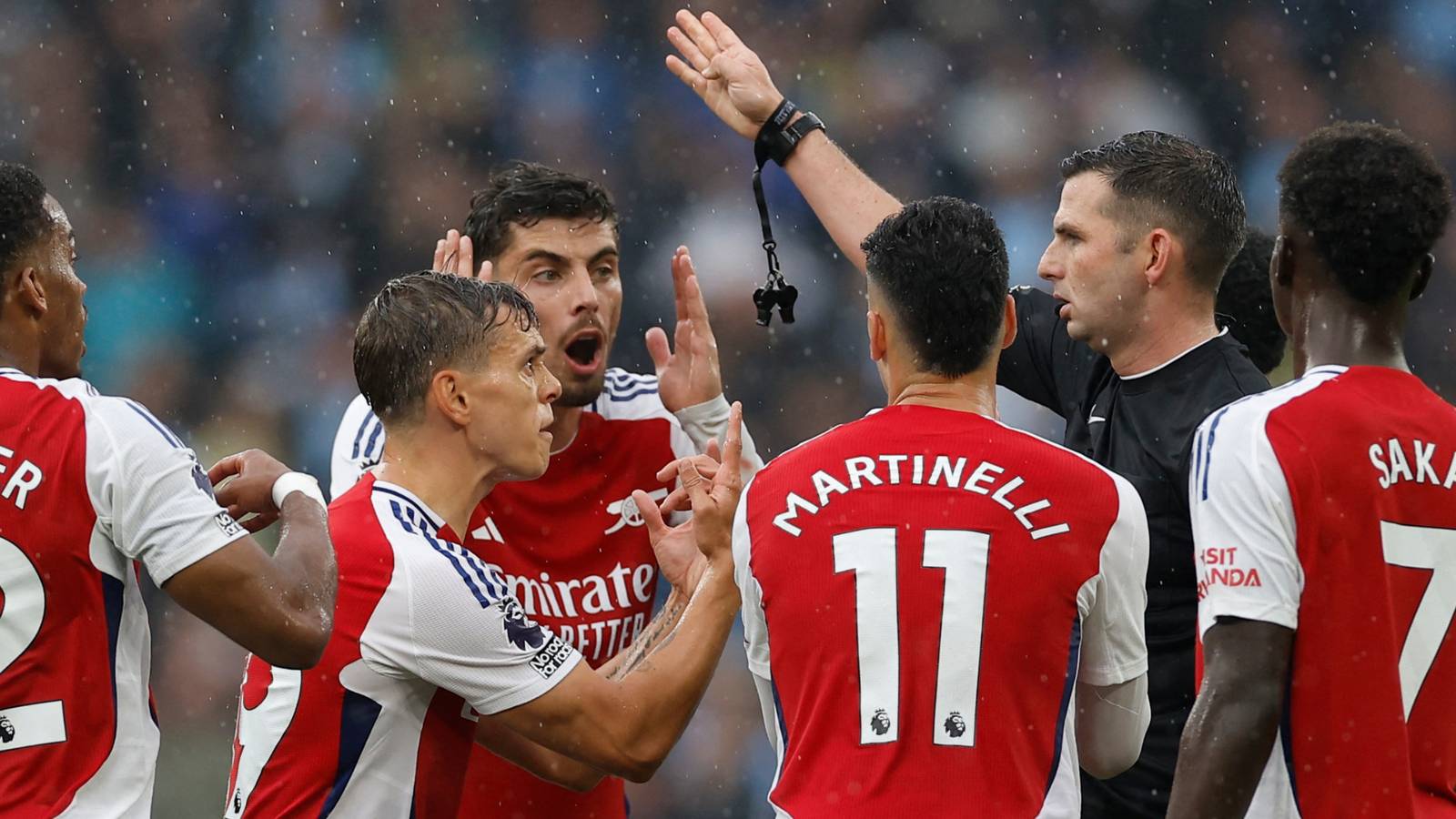 20 Clubs With Most Premier League Red Cards since Arteta Joined Arsenal
