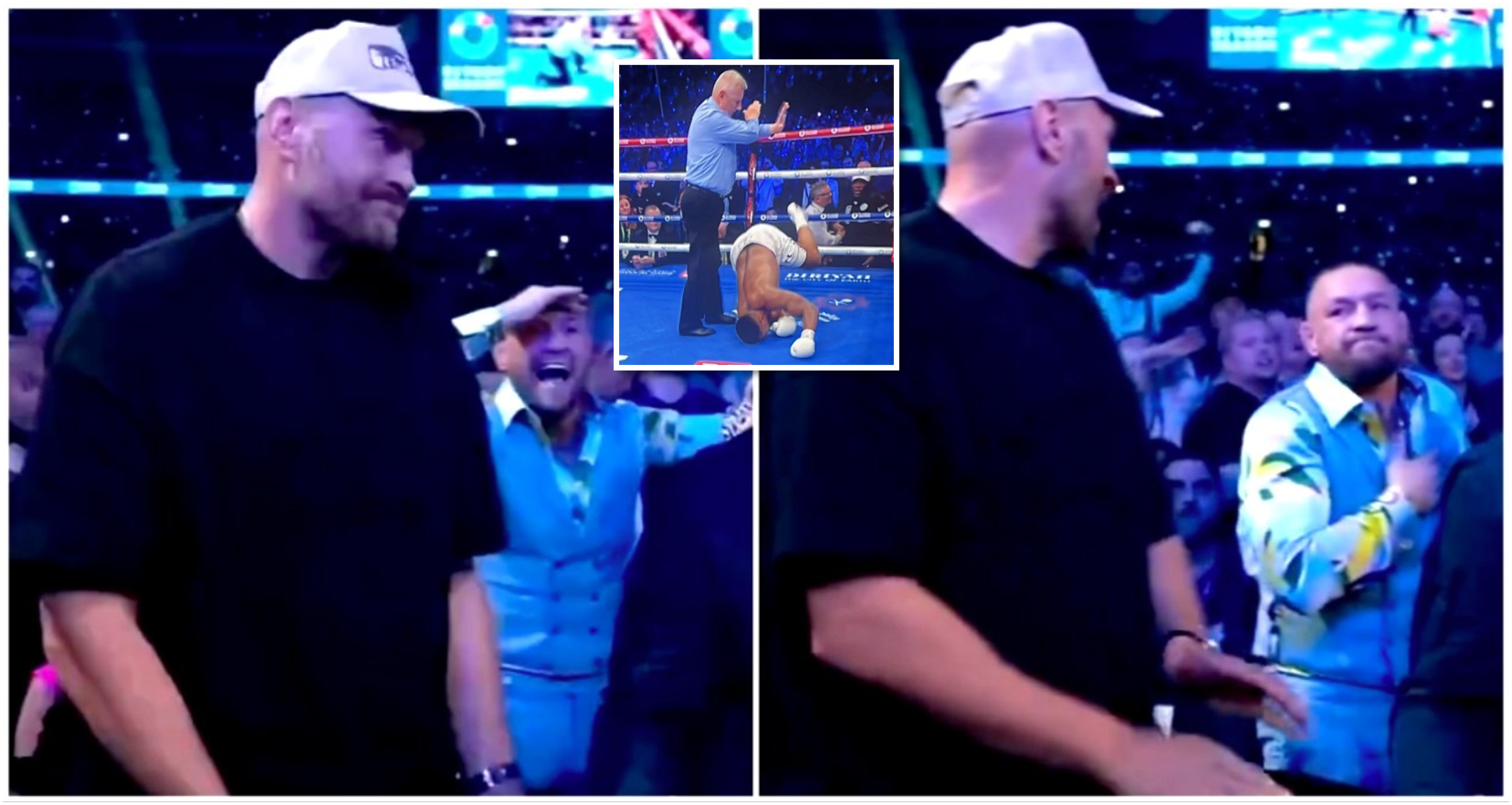 Tyson Fury's Live Reaction to Anthony Joshua Getting Knocked Out by ...