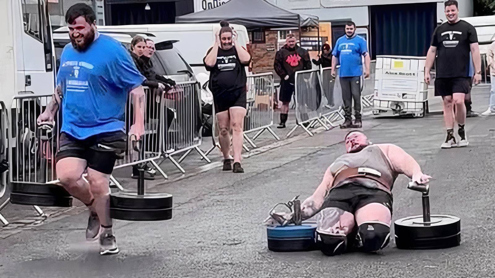 Strongman Dan Jones' Horror Injury Sees 'Knees Shoot Up Into his Thighs'