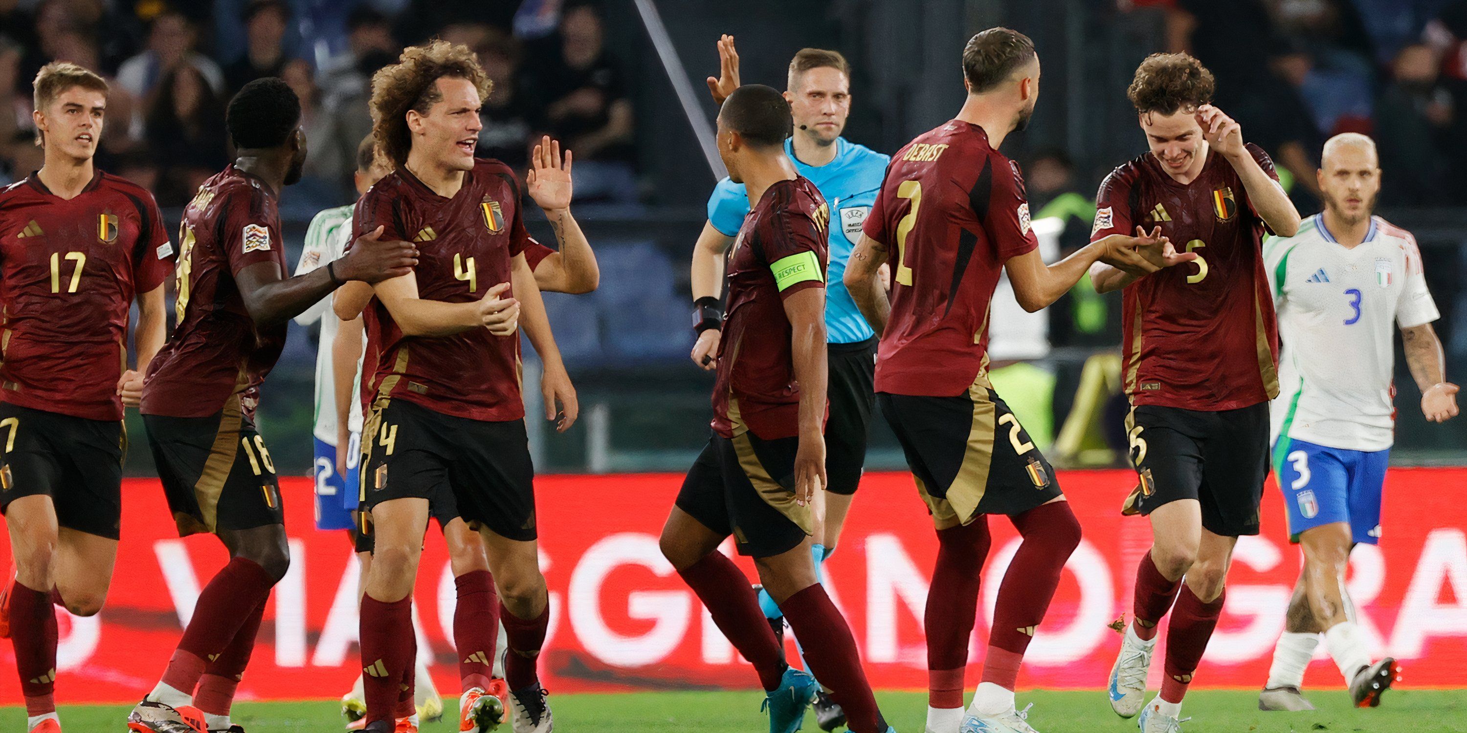 Italy 2-2 Belgium: Player Ratings and Match Highlights
