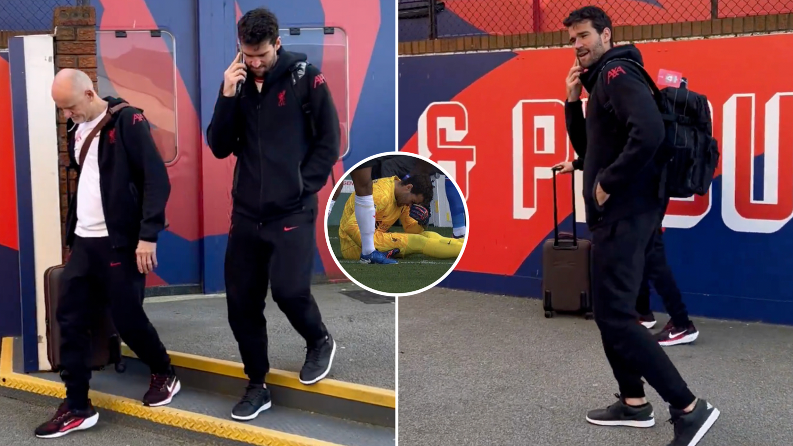 What Alisson Said About Injury as Worrying Footage After Palace 0-1 ...