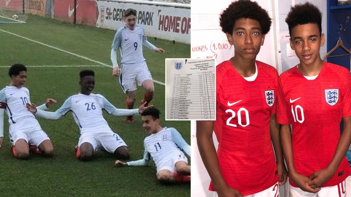 Crazy England U15 Team Sheet From 2017 Resurfaces