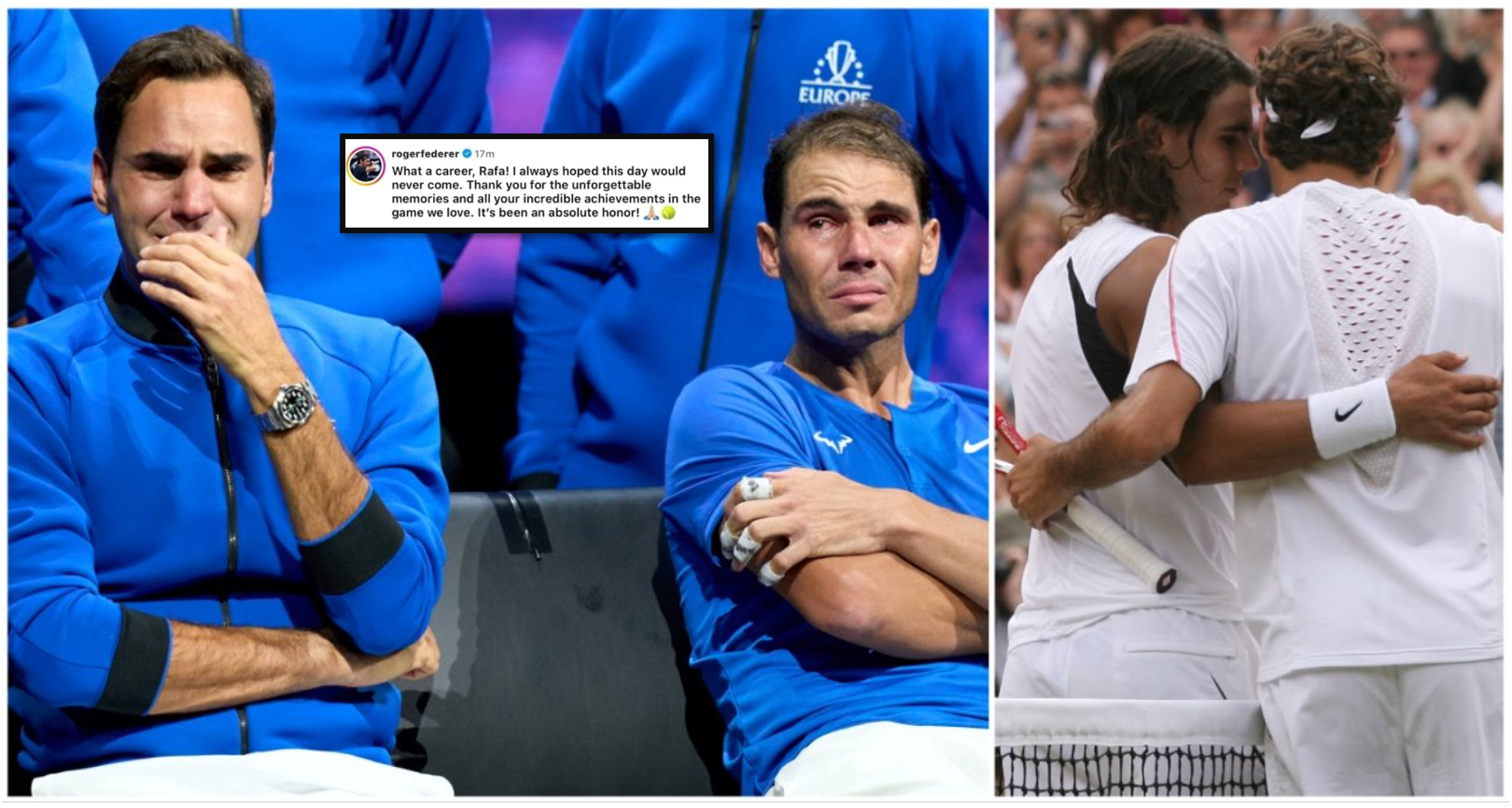 Roger Federer's Emotional Reaction to Rafael Nadal's Retirement