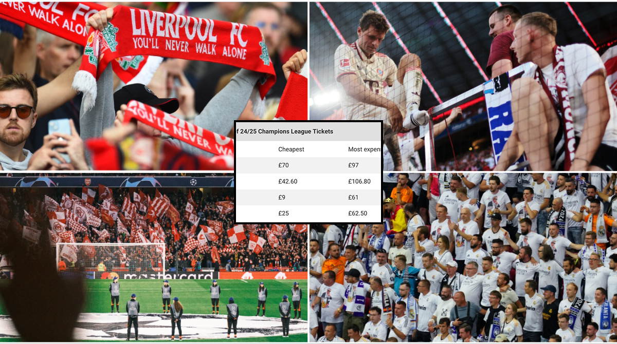 The Clubs Charging the Most For 2024/25 Champions League Tickets