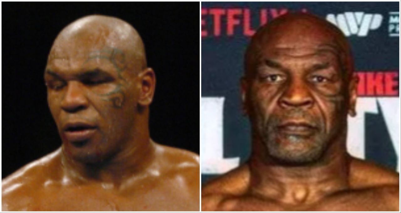 Mike Tyson's Physique Comparison From Last Fight to Jake Paul
