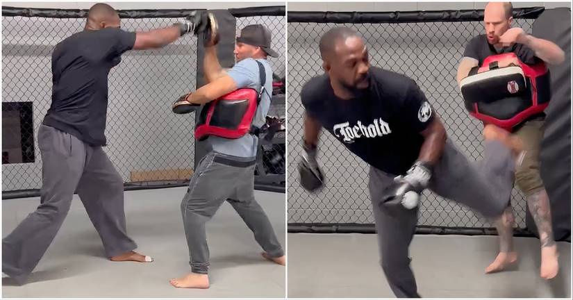 Jon Jones Looks Like an Absolute Unit Ahead of Stipe Miocic Fight