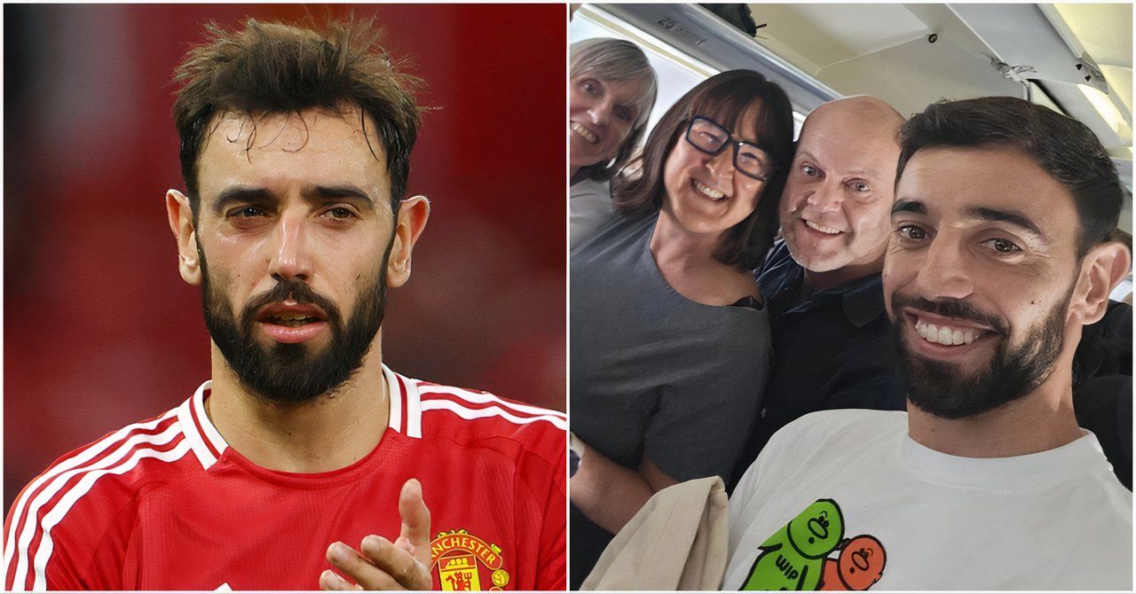 Bruno Fernandes Praised After Helping Unwell Passenger on his Flight