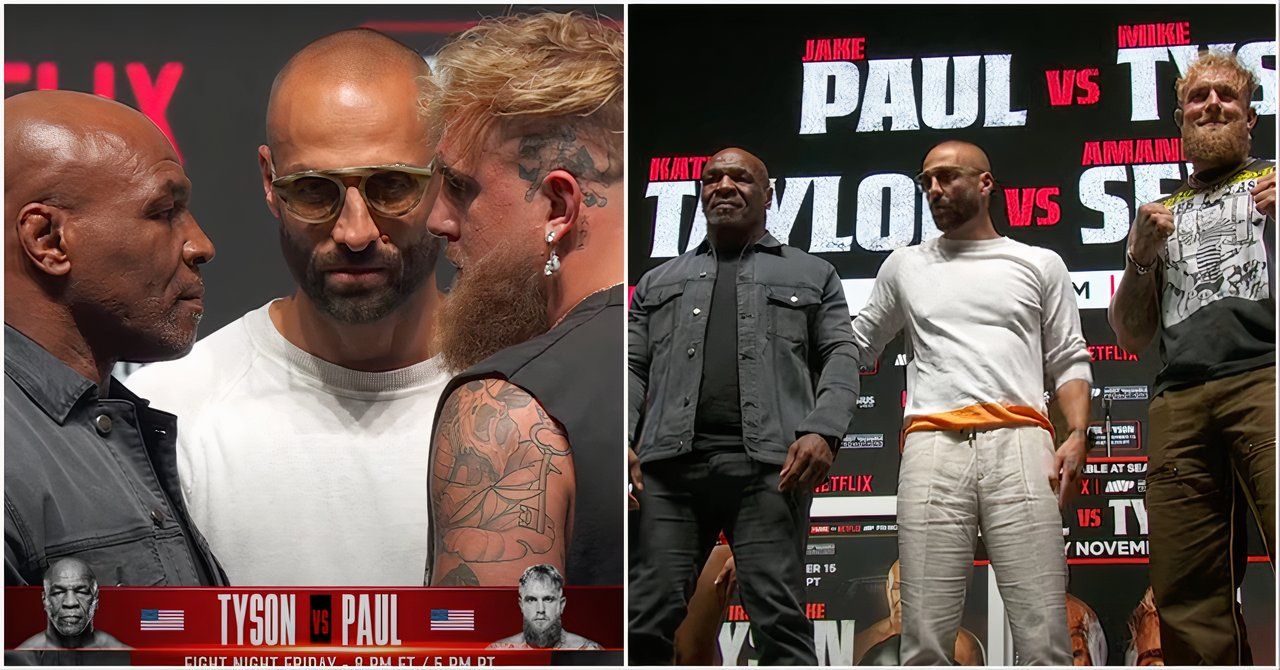 Mike Tyson And Jake Paul Had an Intense Face-Off Days Before Netflix ...