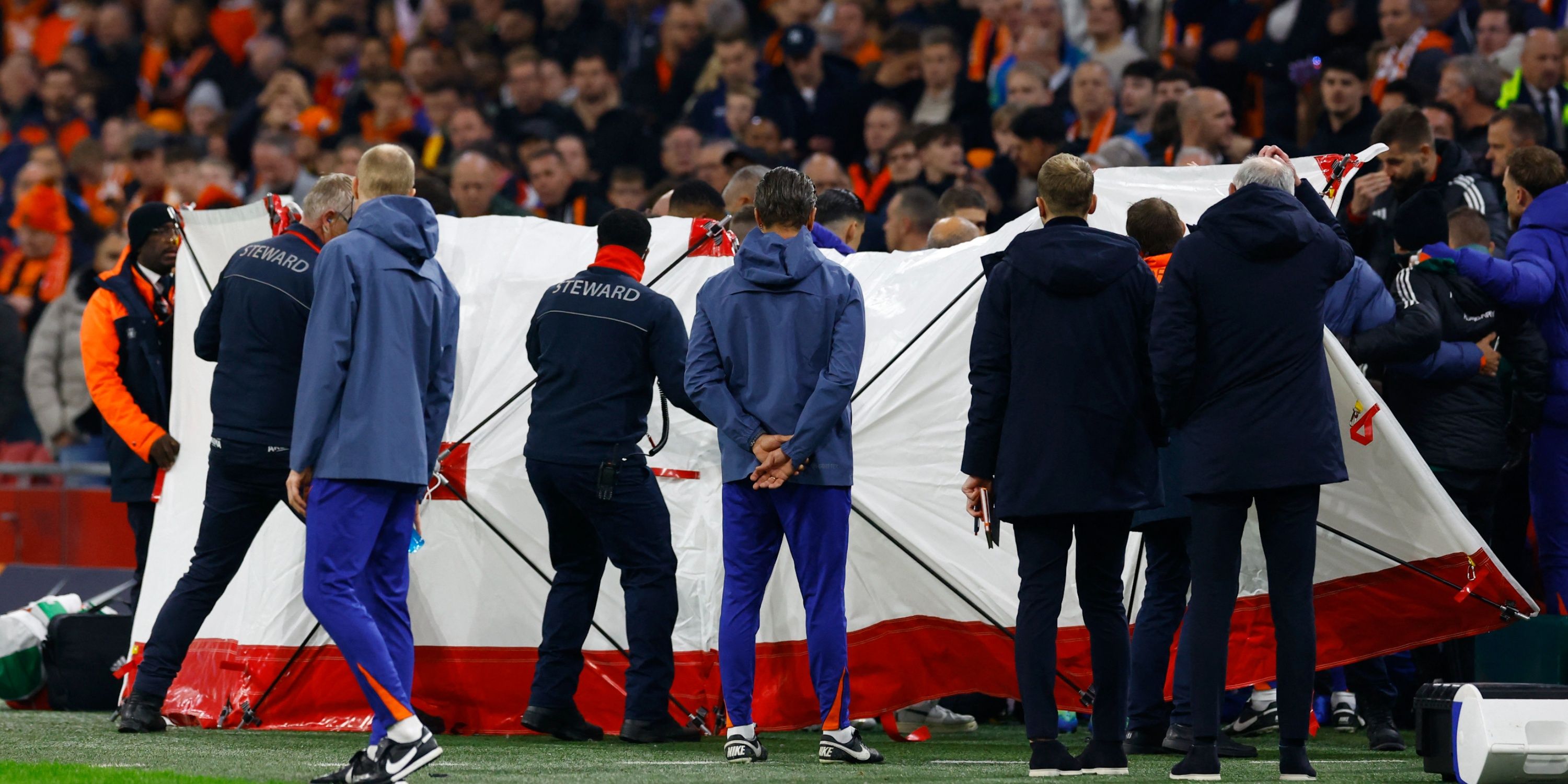 Netherlands vs Hungary Temporarily Suspended After Medical Emergency