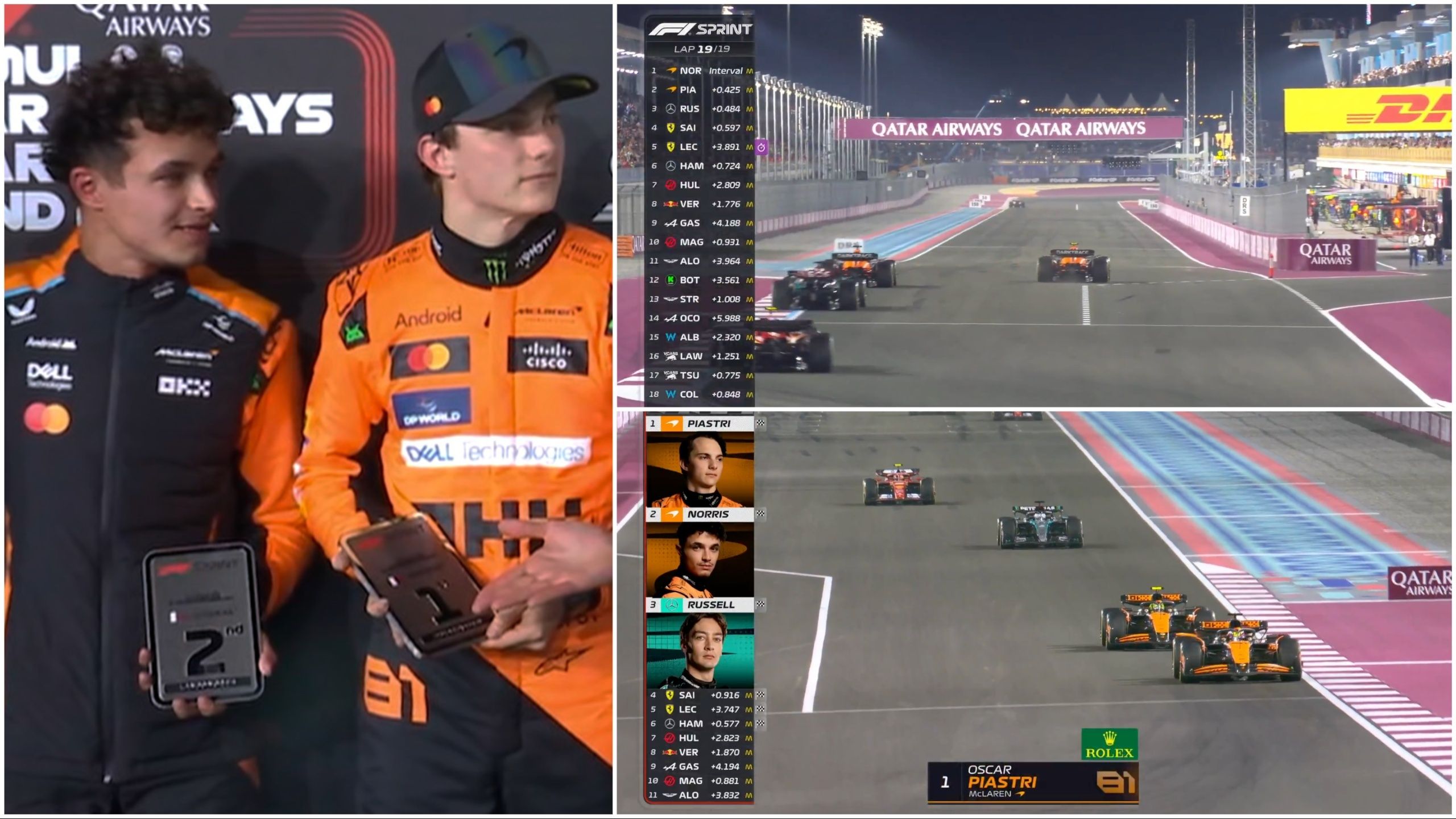 Why Lando Norris Gave Oscar Piastri Qatar GP Sprint Race Win