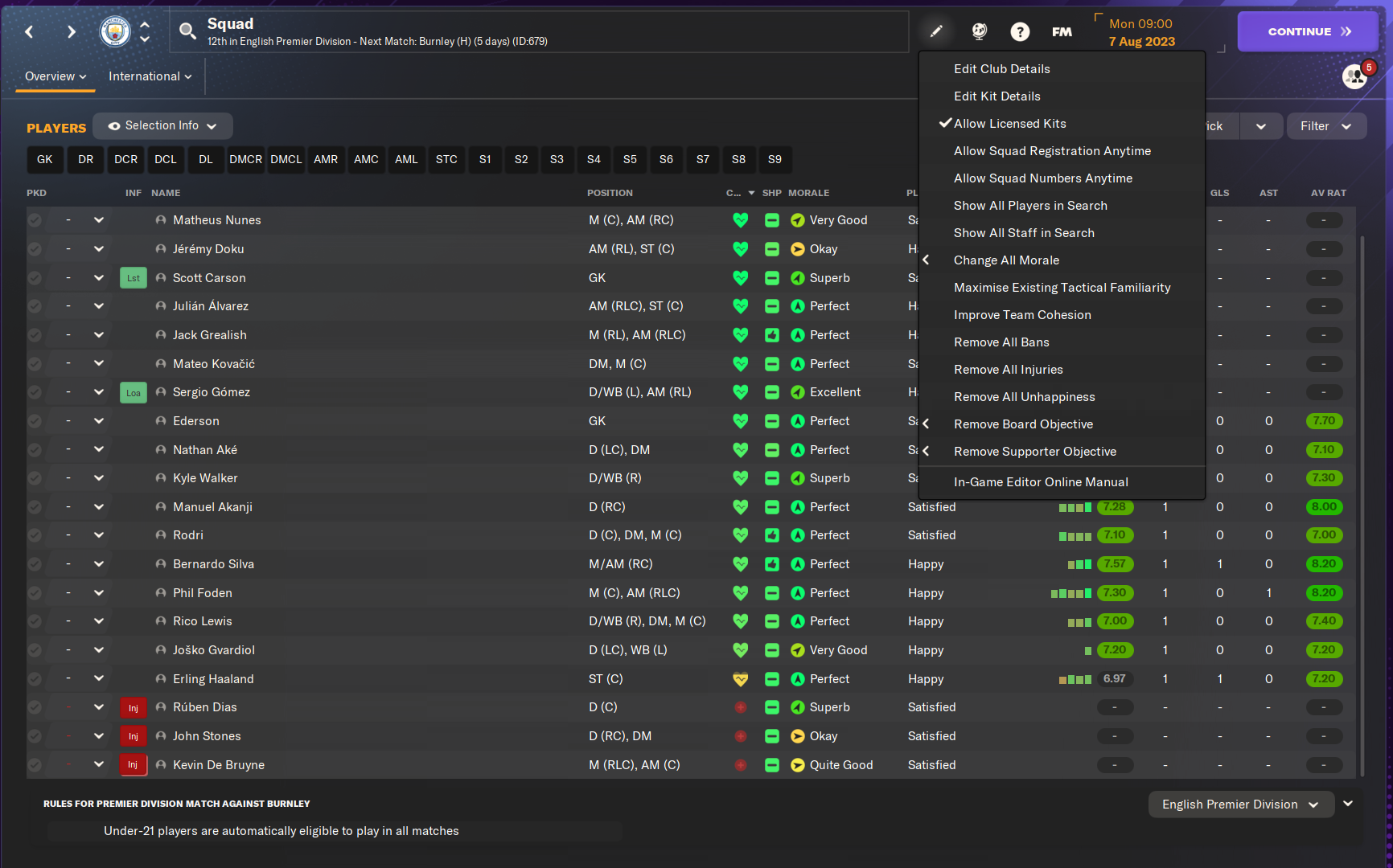 How to Use the In-Game Editor in Football Manager 2024
