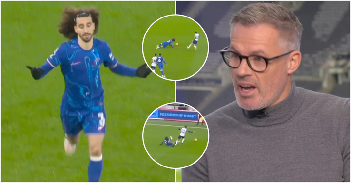 Jamie Carragher Slams Marc Cucurella For Two Slips in Tottenham vs Chelsea