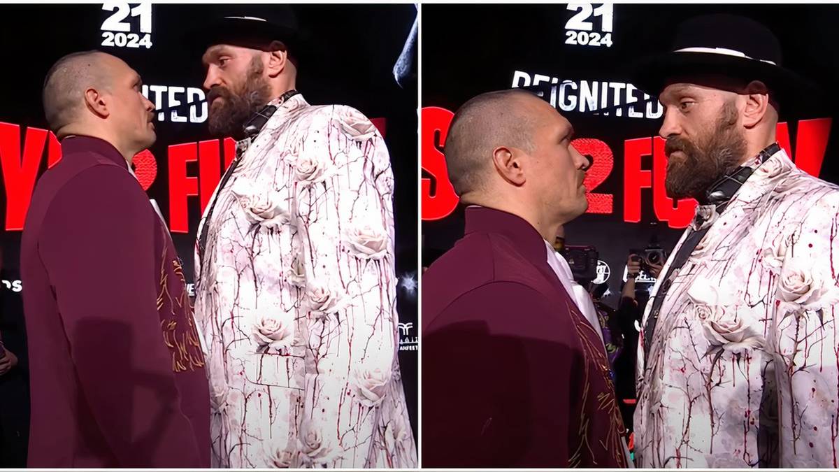 Oleksandr Usyk & Tyson Fury's Intense Face-Off