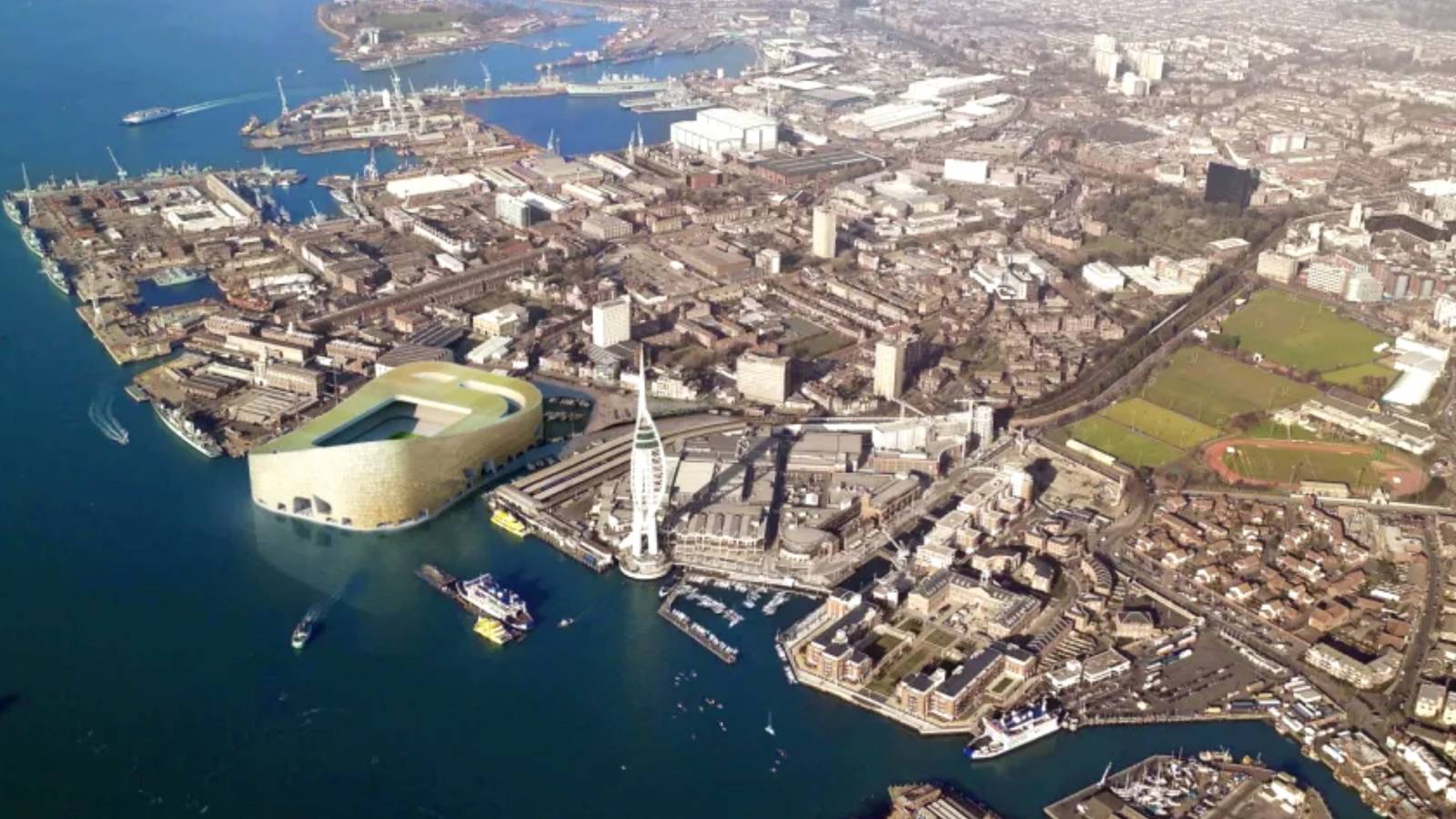 Portsmouth’s Abandoned £600m Boat-Shaped Stadium Plans