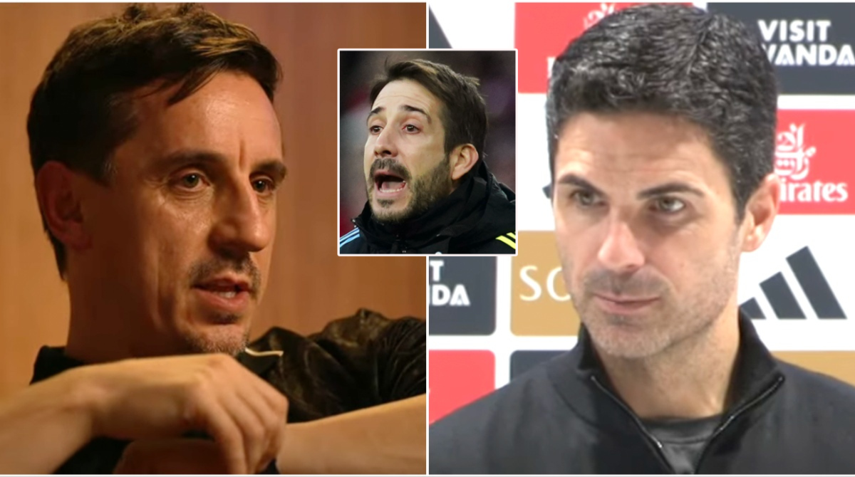 Gary Neville Claims Arsenal's Nicolas Jover is 'Most Annoying Bloke in ...