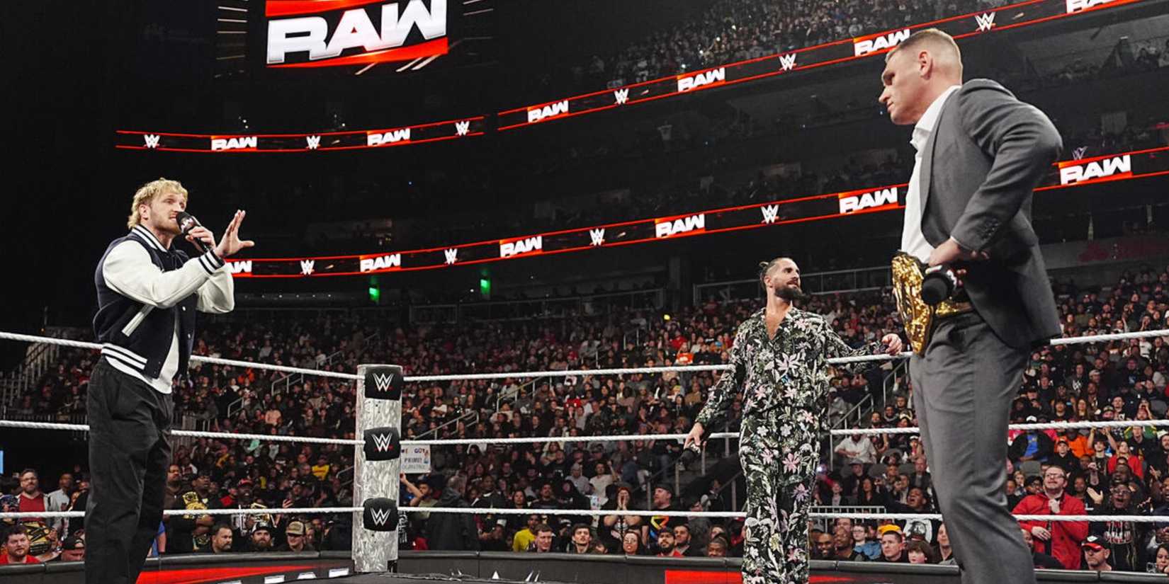 Gunther Makes Seth Rollins & Logan Paul Break Character During WWE Raw