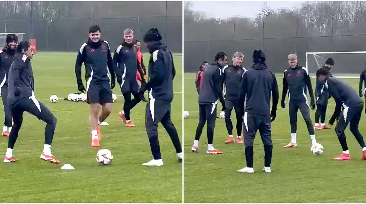 Man Utd Rondo Training Footage Goes Viral Before Rangers Clash