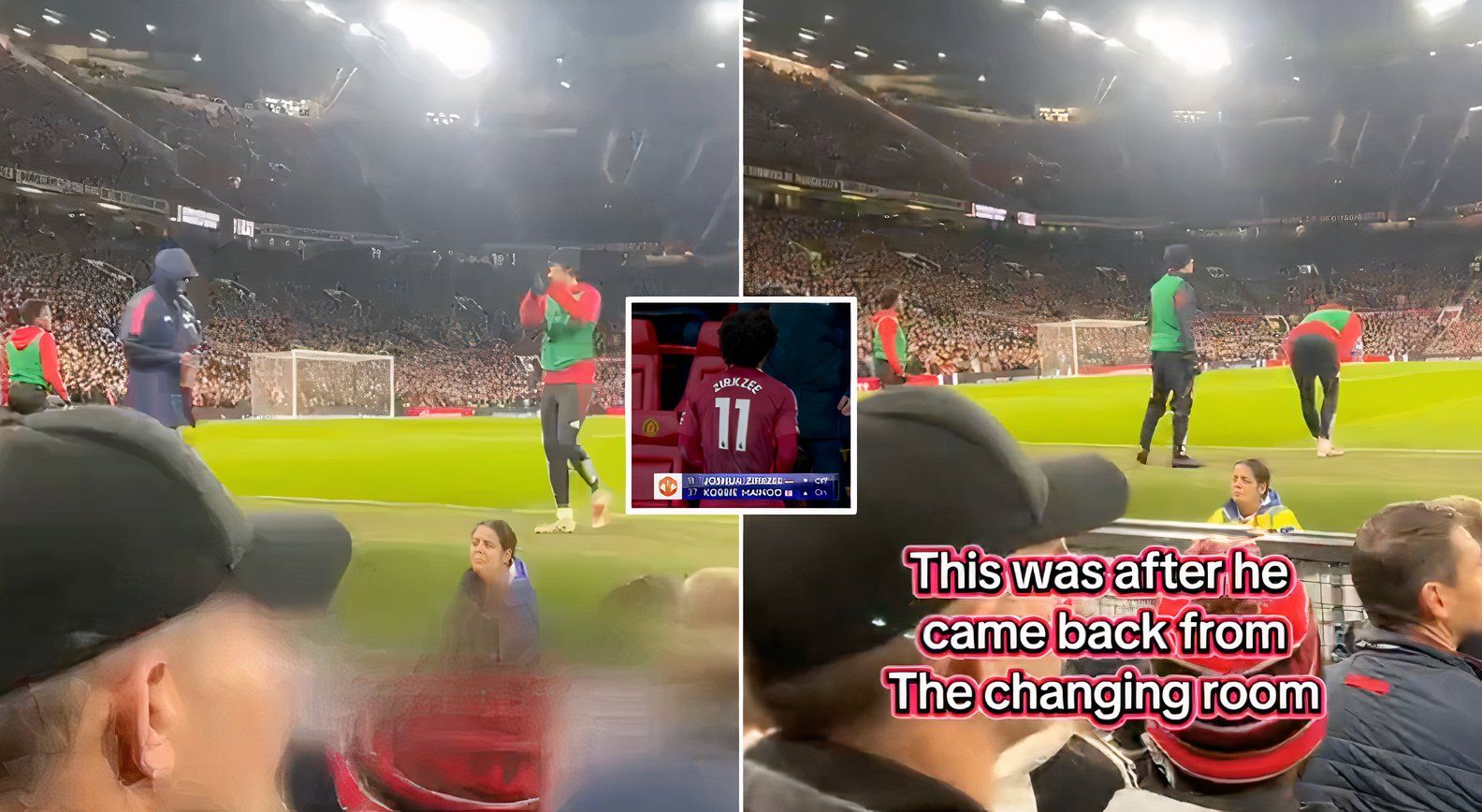 Yoro and Garnacho's Reaction to Zirkzee Being Booed off vs Newcastle