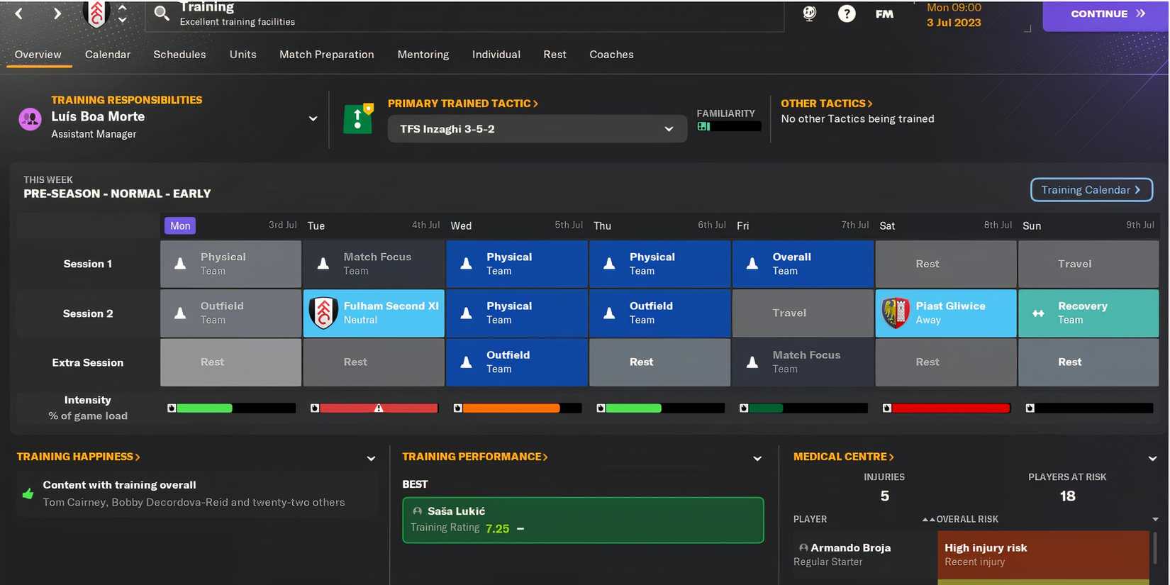 Football Manager 2024 Training Guide