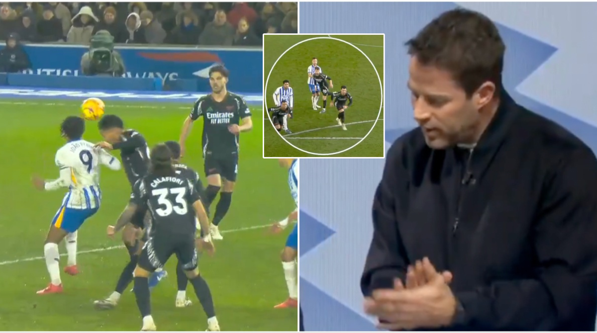 Jamie Redknapp Claims Arsenal ‘Lucky’ to Avoid Red Card vs Brighton