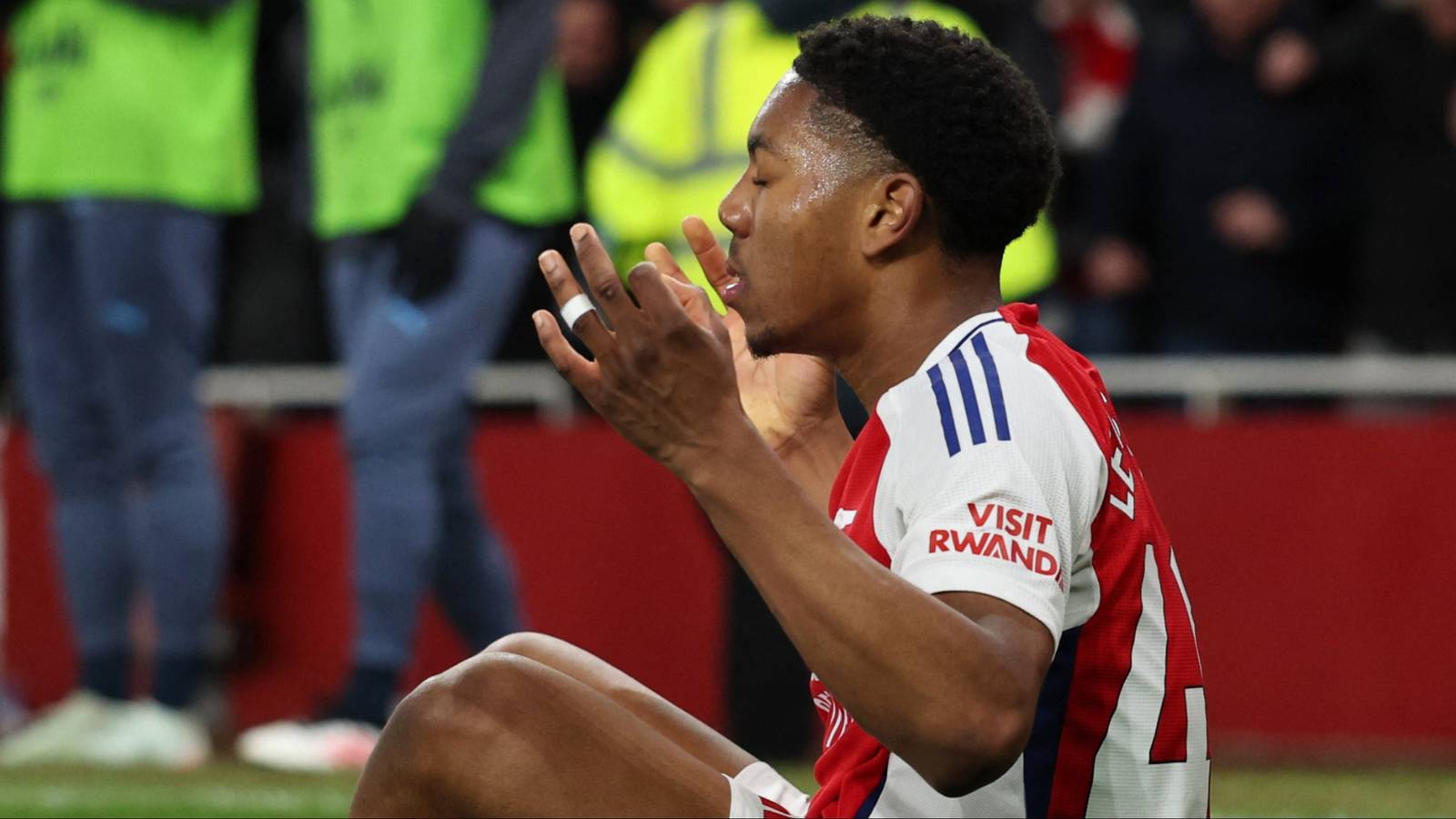 Pep Guardiola Reacts to Myles Lewis-Skelly’s Celebration During Arsenal ...