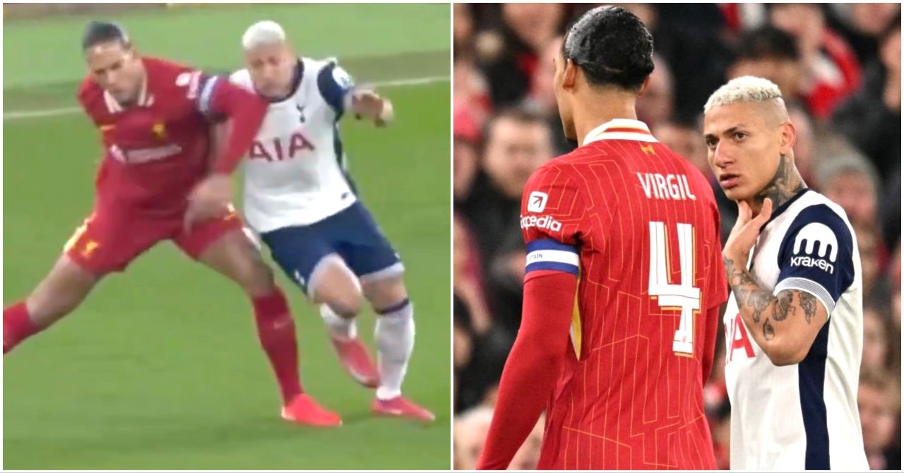 Keith Hackett Casts Verdict on Virgil van Dijk Elbow on Richarlison