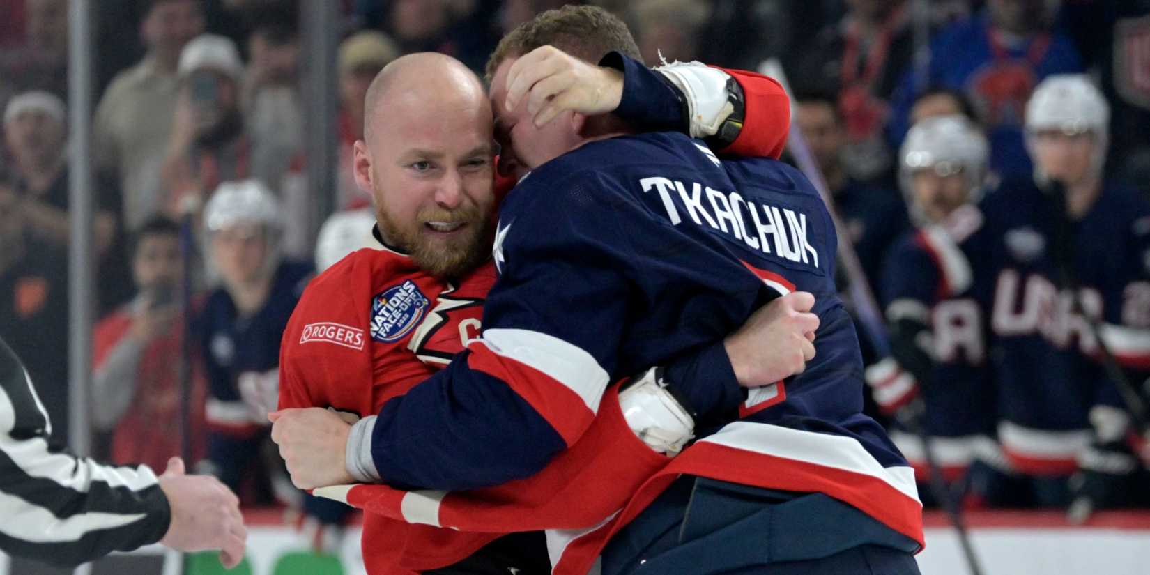 USA vs Canada Ice Hockey Game Has Three Fights in Nine Seconds