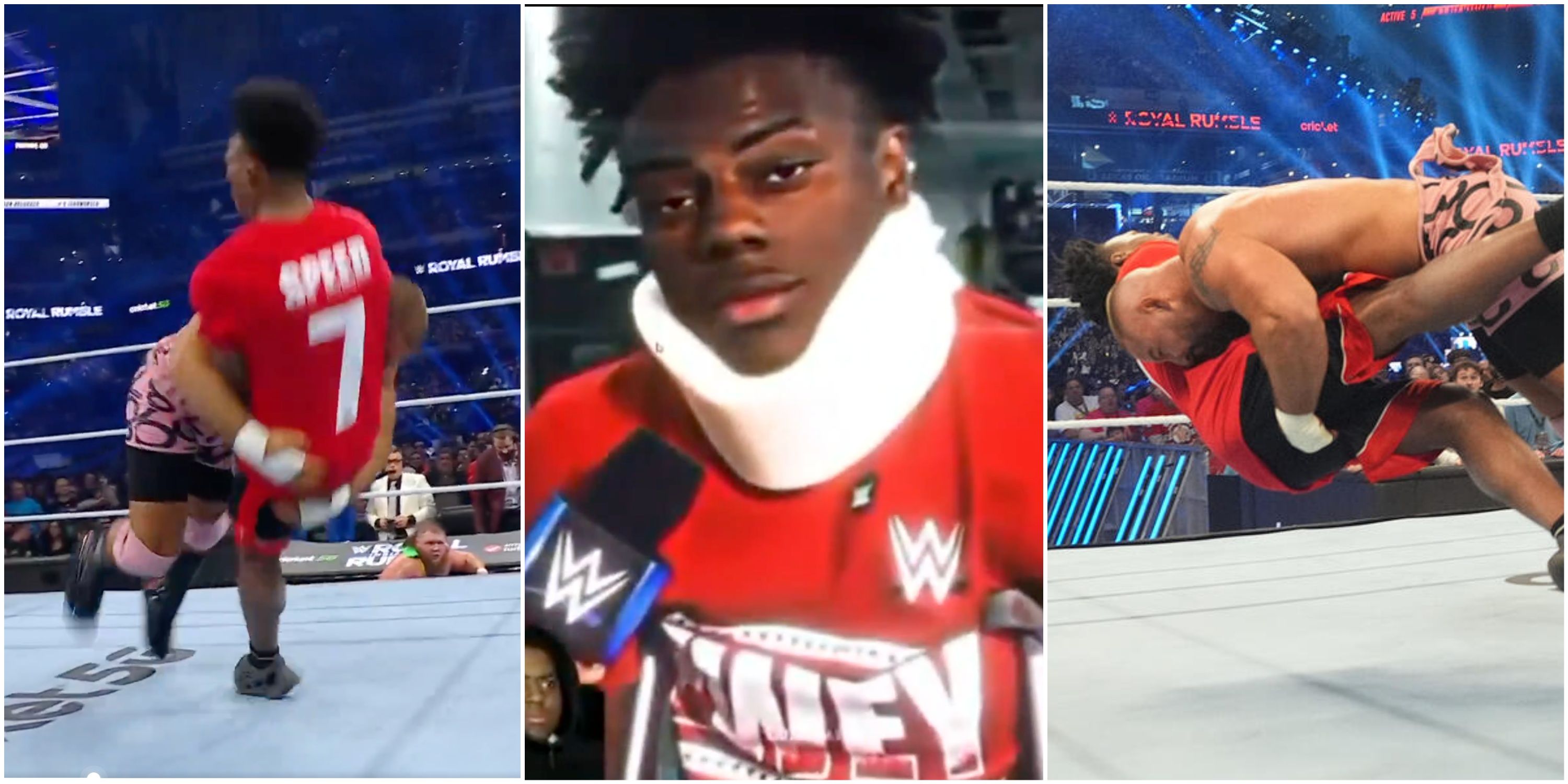Speed Opens Up on Injuries After Getting Speared at WWE Royal Rumble