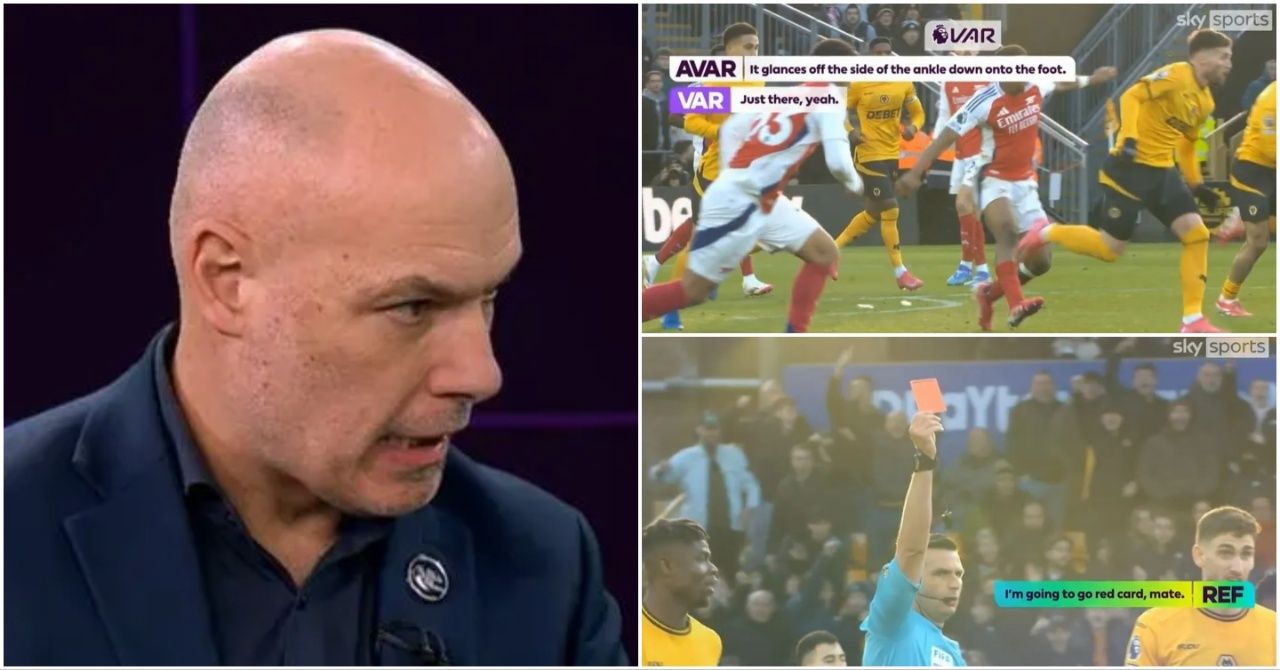 VAR Audio Reveals What Michael Oliver Said Before Myles Lewis-Skelly's ...