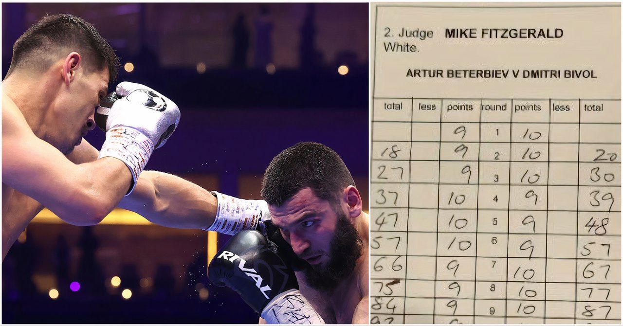 Dmitry Bivol vs Artur Beterbiev Scorecards & Punch Stats