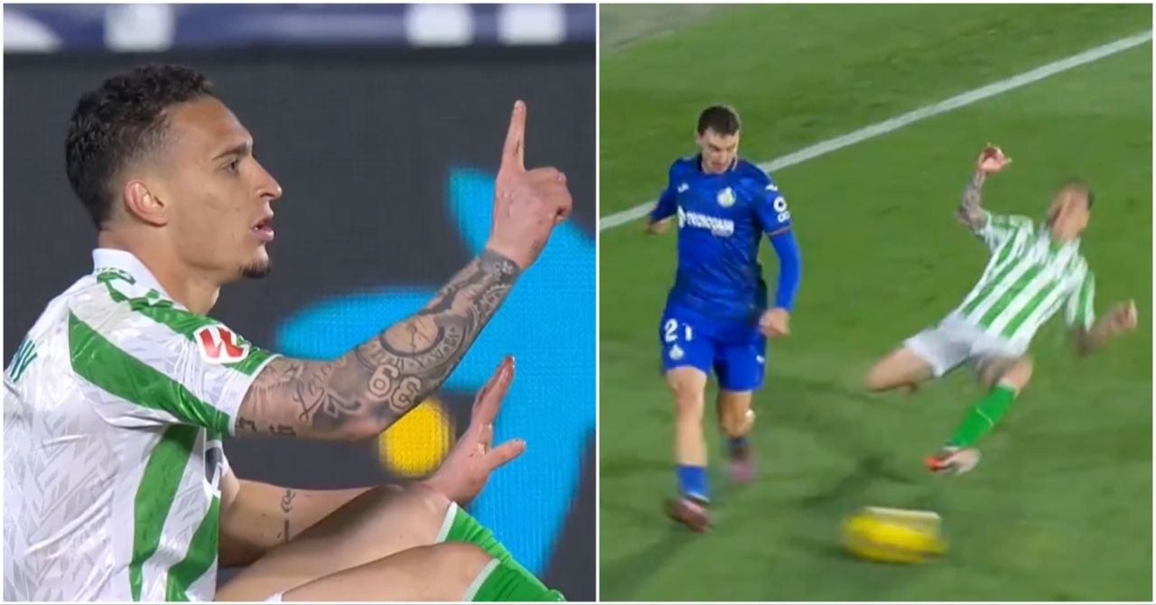 Antony Picks Up Straight Red Card After 'Ludicrous Challenge' For Real ...