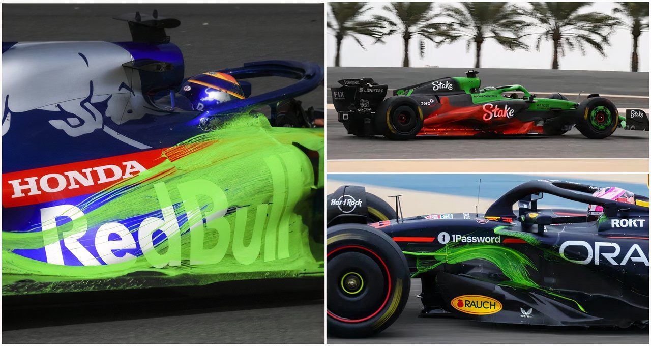 Why F1 Cars Have Special Fluorescent Paint on Them During Testing