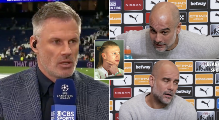 Jamie Carragher Responds After Pep Guardiola Slams Him for Erling ... Jamie Carragher Responds After Pep Guardiola Slams Him for Erling ...