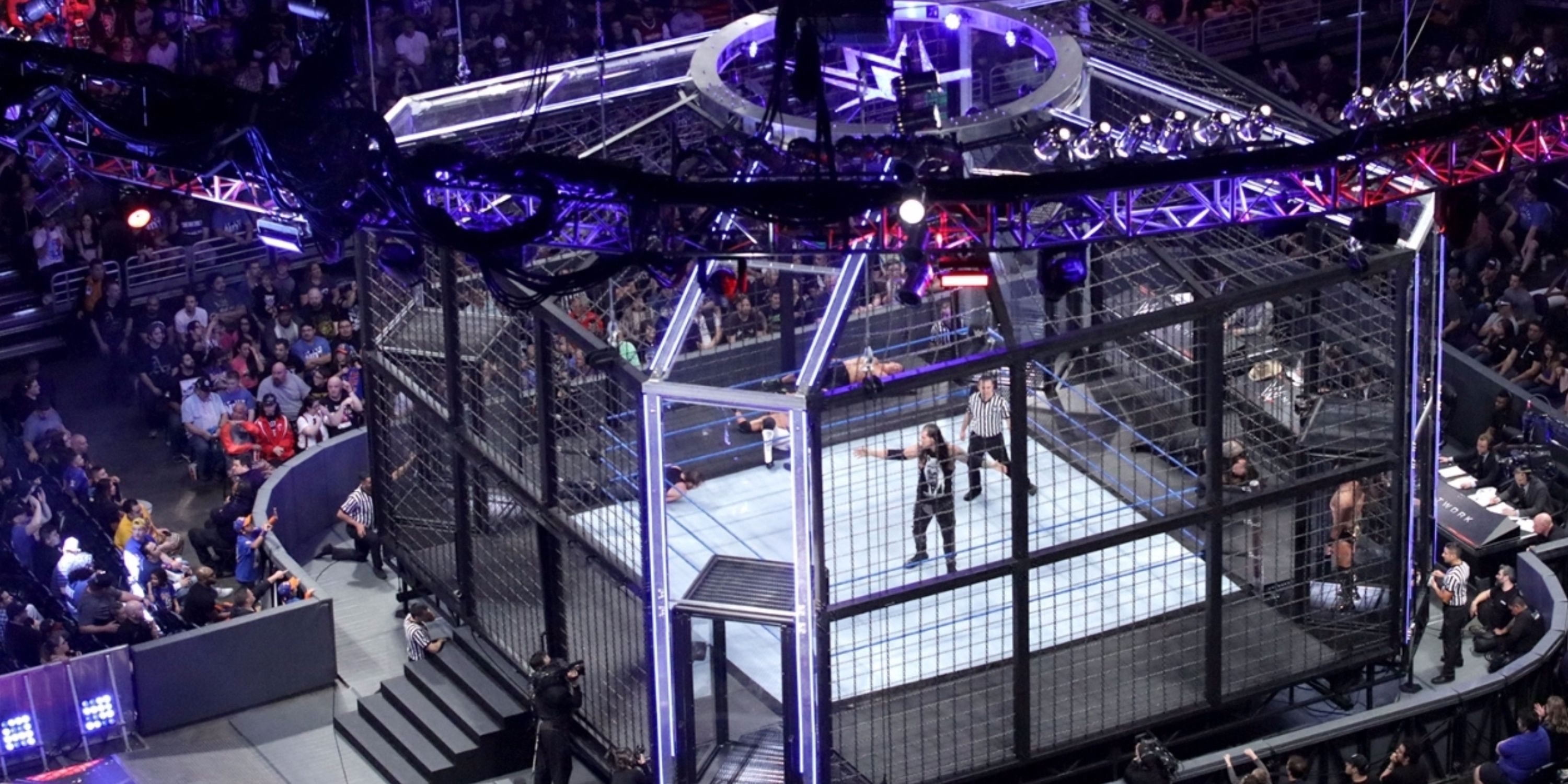 First Look At Wwe Elimination Chamber Set Up