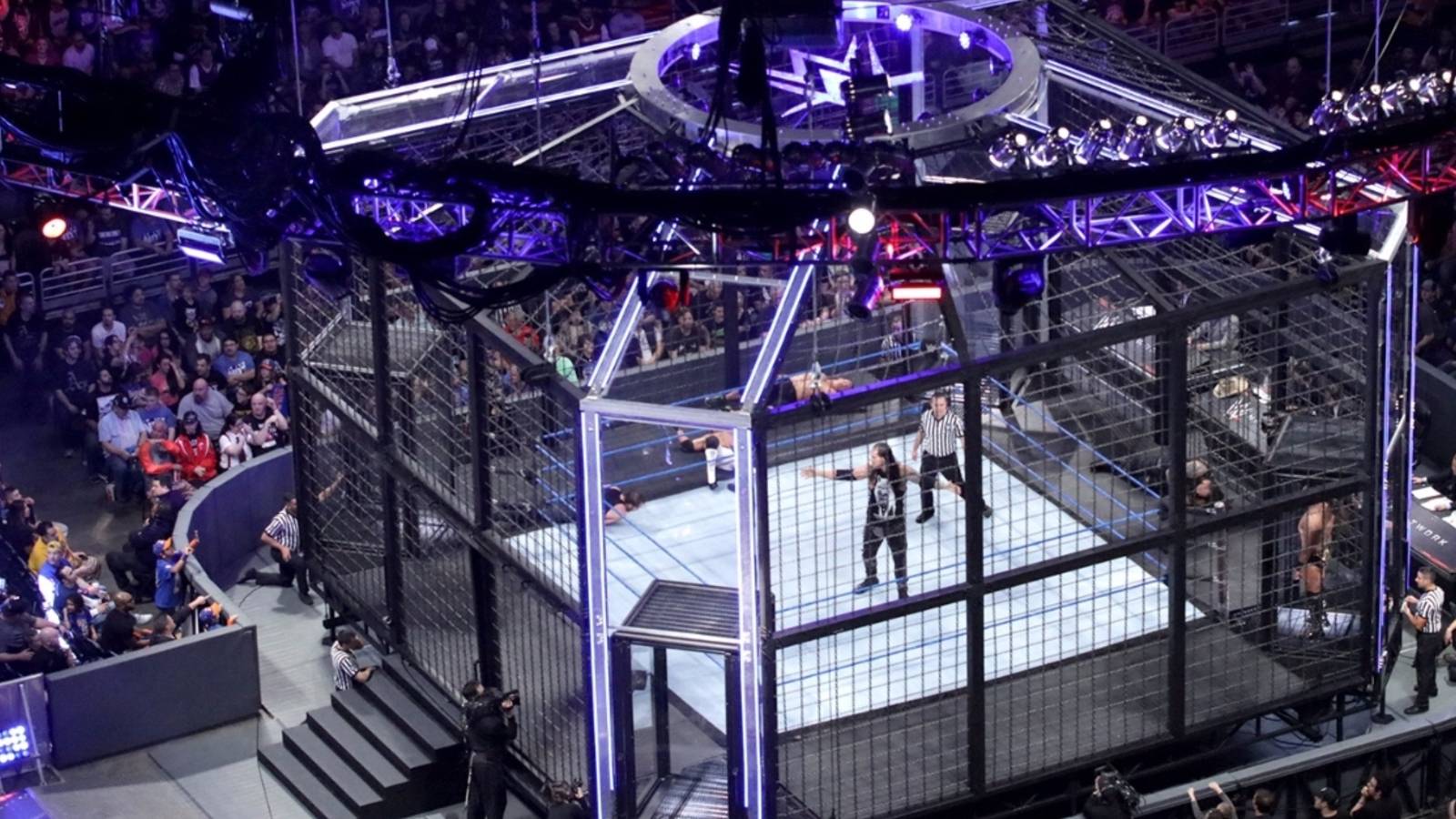 First Look at WWE Elimination Chamber Set Up