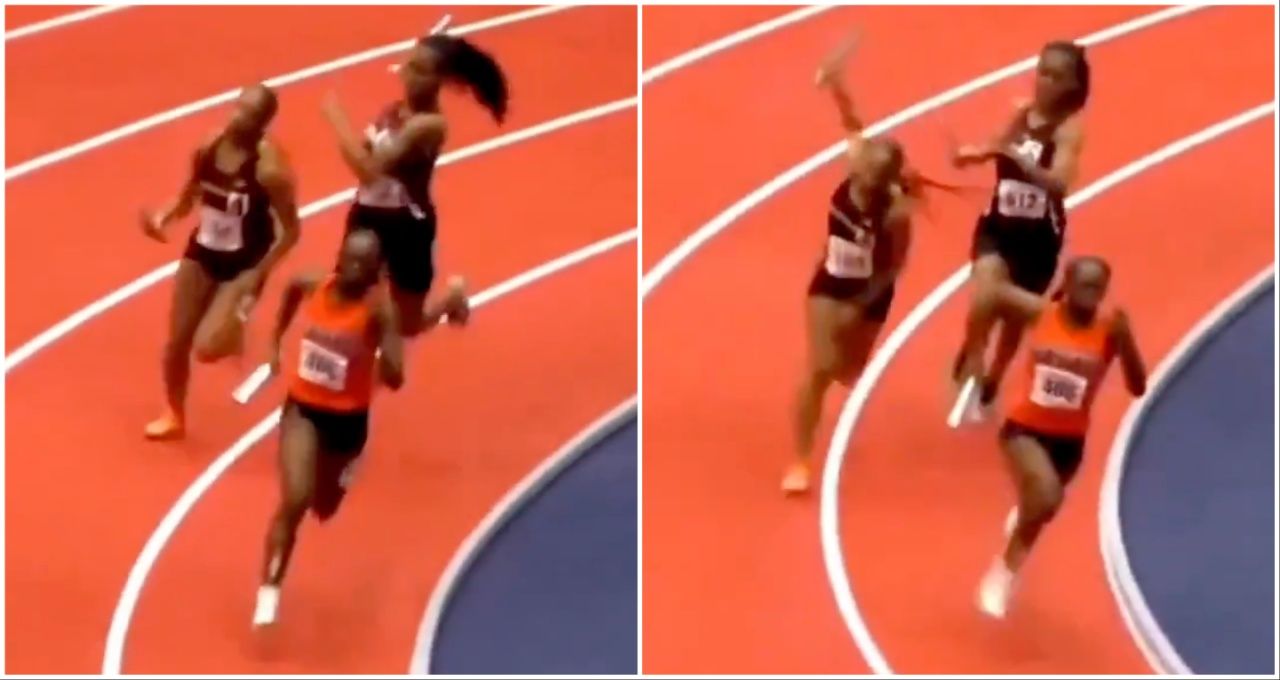 Horrific Footage Goes Viral of Runner Attacking Opponent With Baton Mid ...