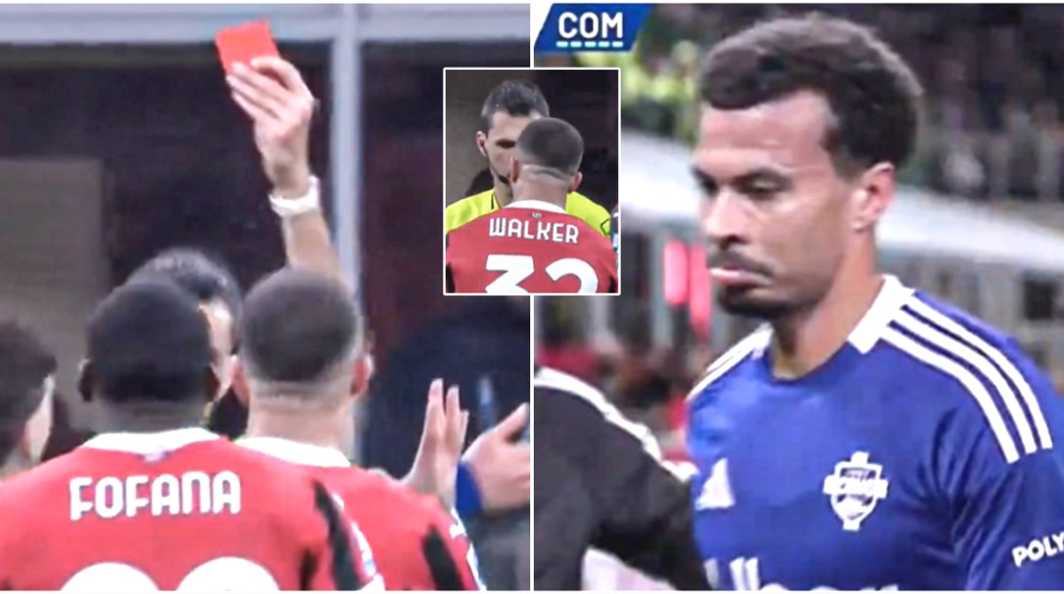 What Kyle Walker Did When Dele Alli Got Red Card on Como Debut vs AC Milan