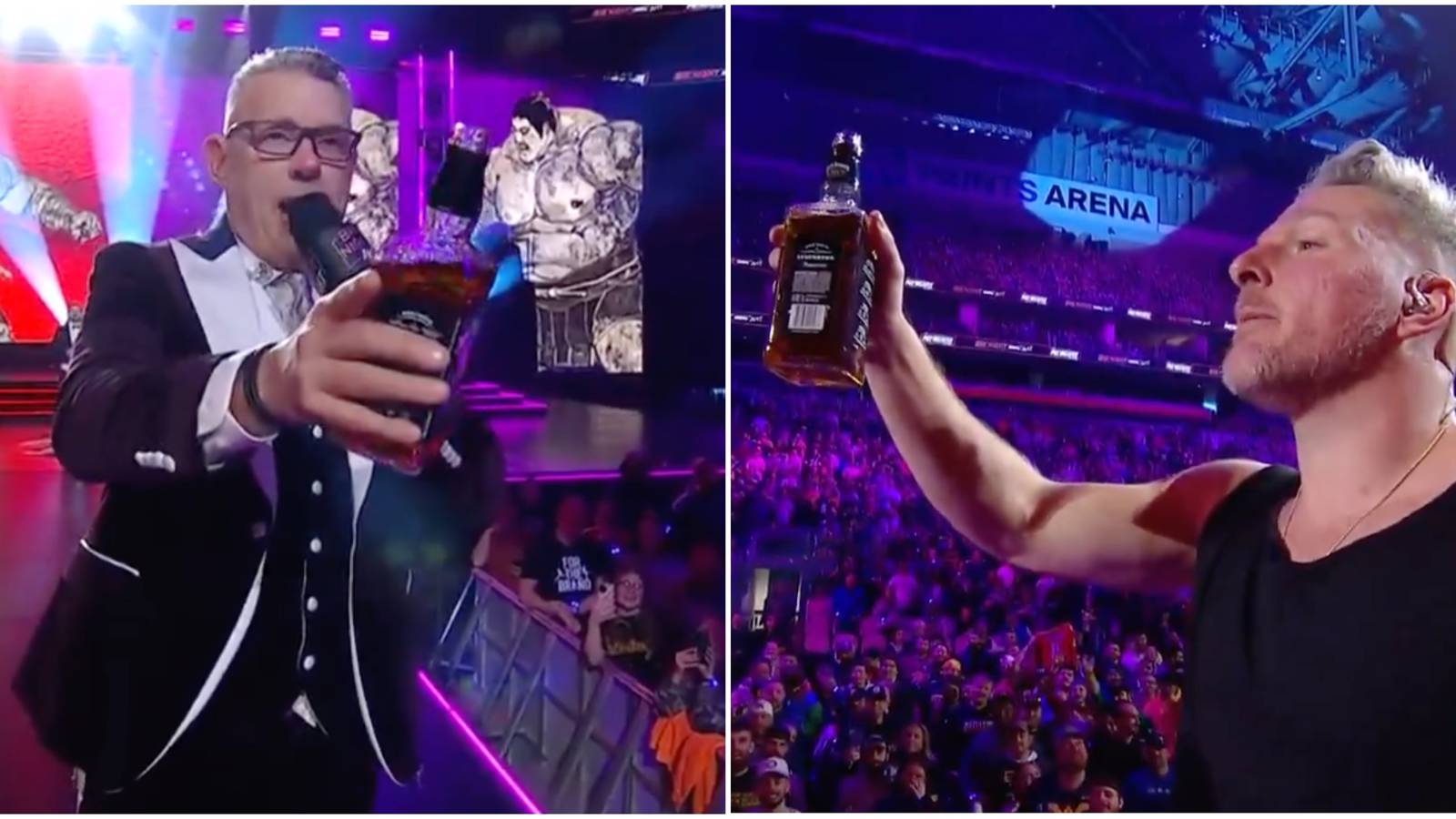 Hilarious Footage of WWE Commentator Michael Cole Drunk with Pat McAfee