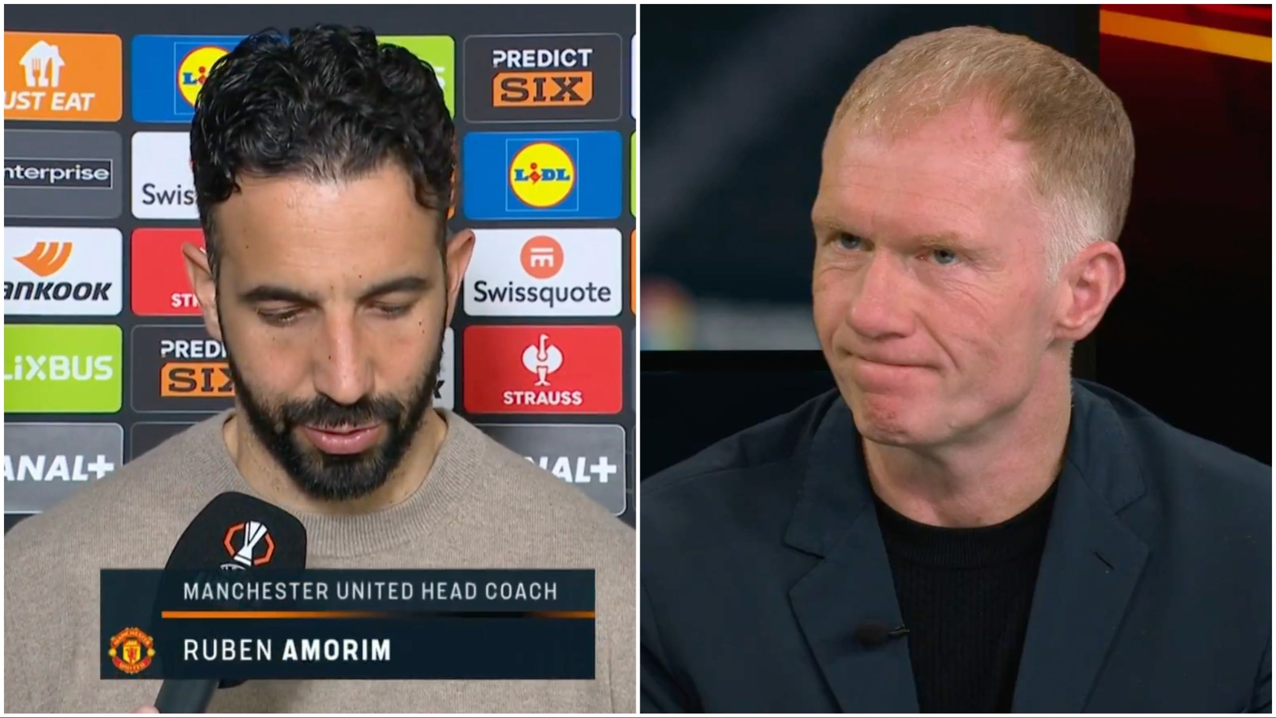 Paul Scholes Claims Ruben Amorim Was Lying in Interview After Lyon 2-2 ...
