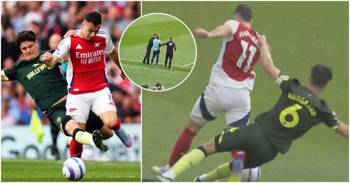 Keith Hackett Gives His Verdict on Norgaard’s Tackle on Martinelli ...