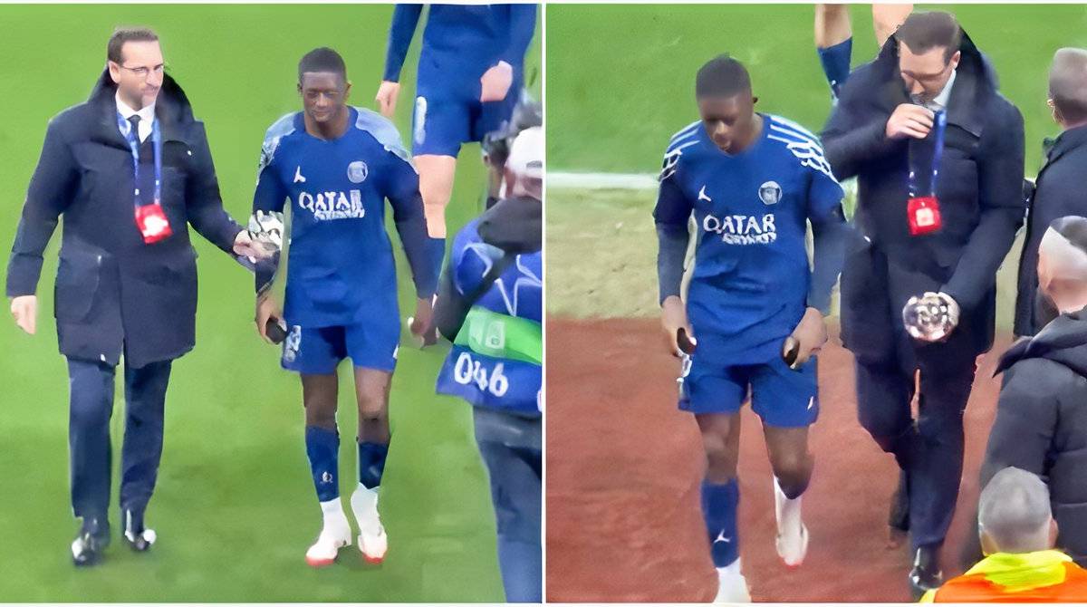 Ousmane Dembele Refused POTM Award While Leaving Pitch After Aston Villa 3-2 PSG