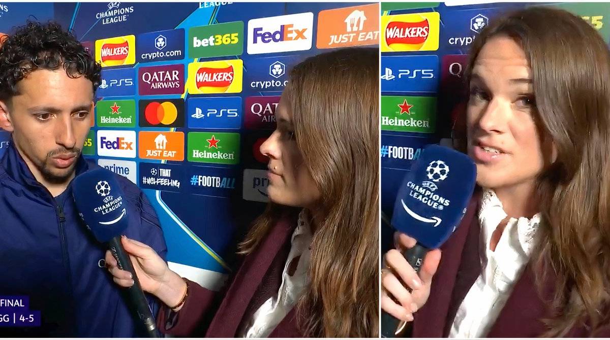 Reporter Alex Aljoe Praised For Marquinhos Interview After Aston Villa ...