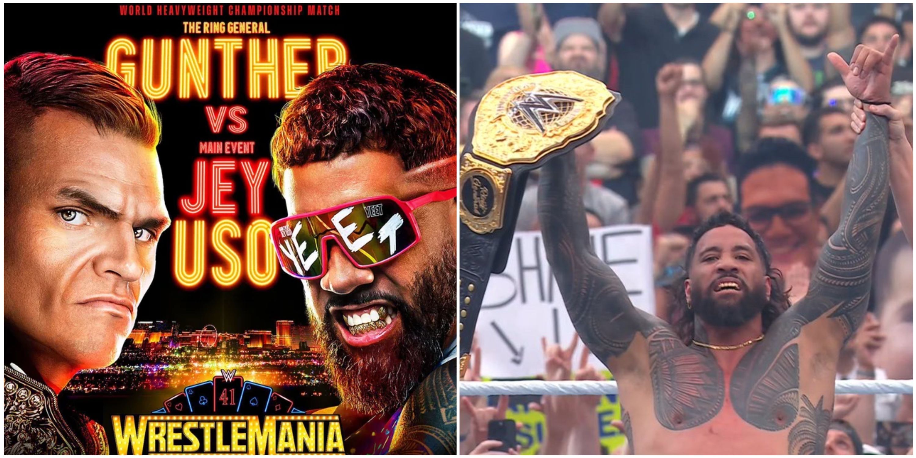 Jey Uso Wins World Heavyweight Championship at WWE WrestleMania 41