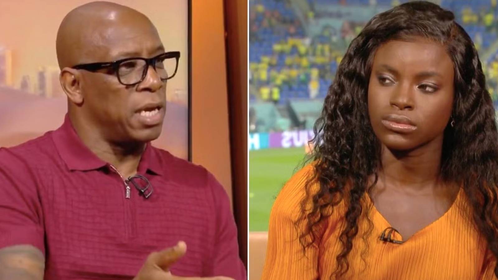 Ian Wright’s Response After Eni Aluko Made Mistake Looks Interesting Now