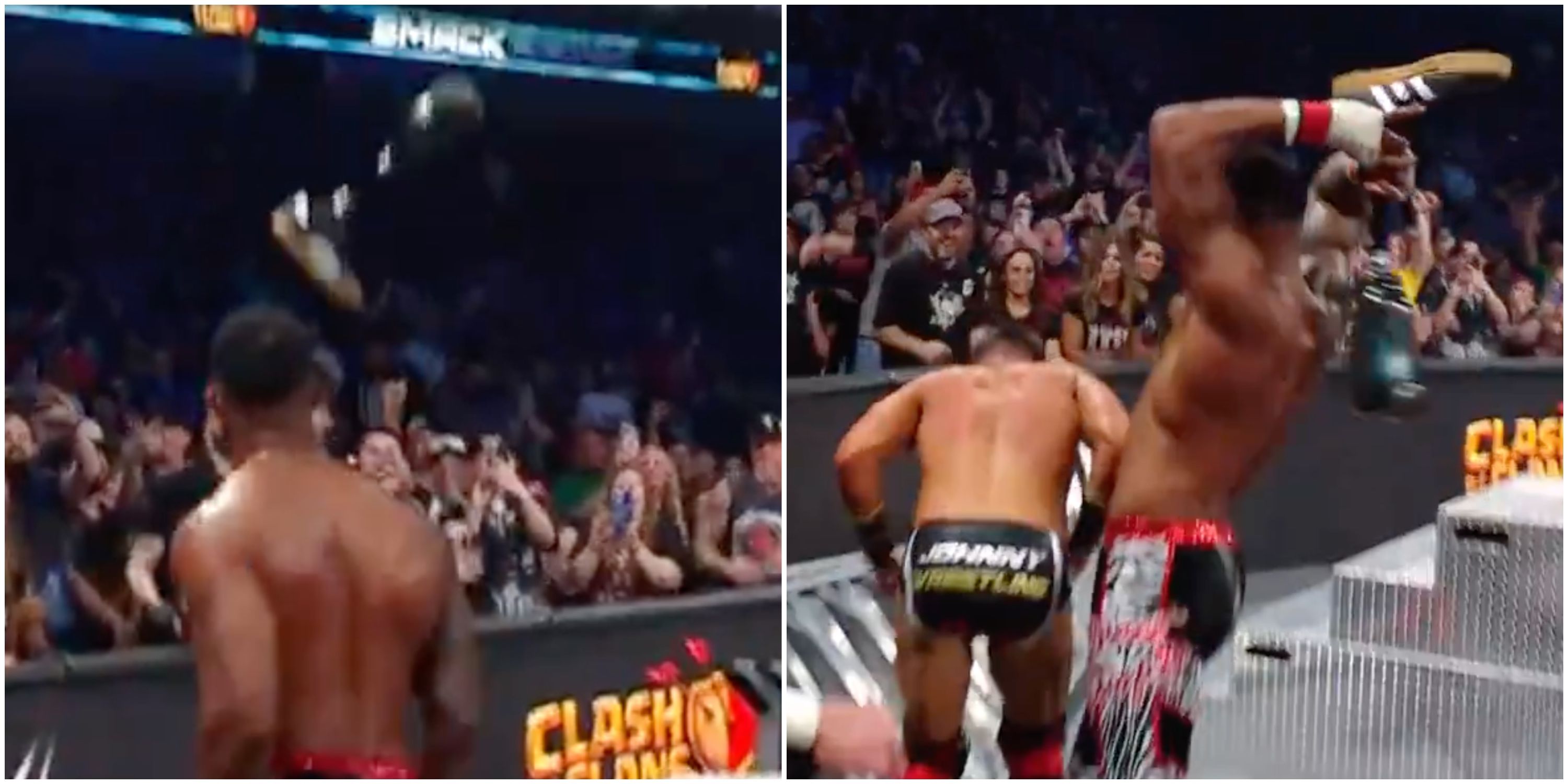 Street Profits Use Fan's Prosthetic Leg as Weapon on WWE SmackDown