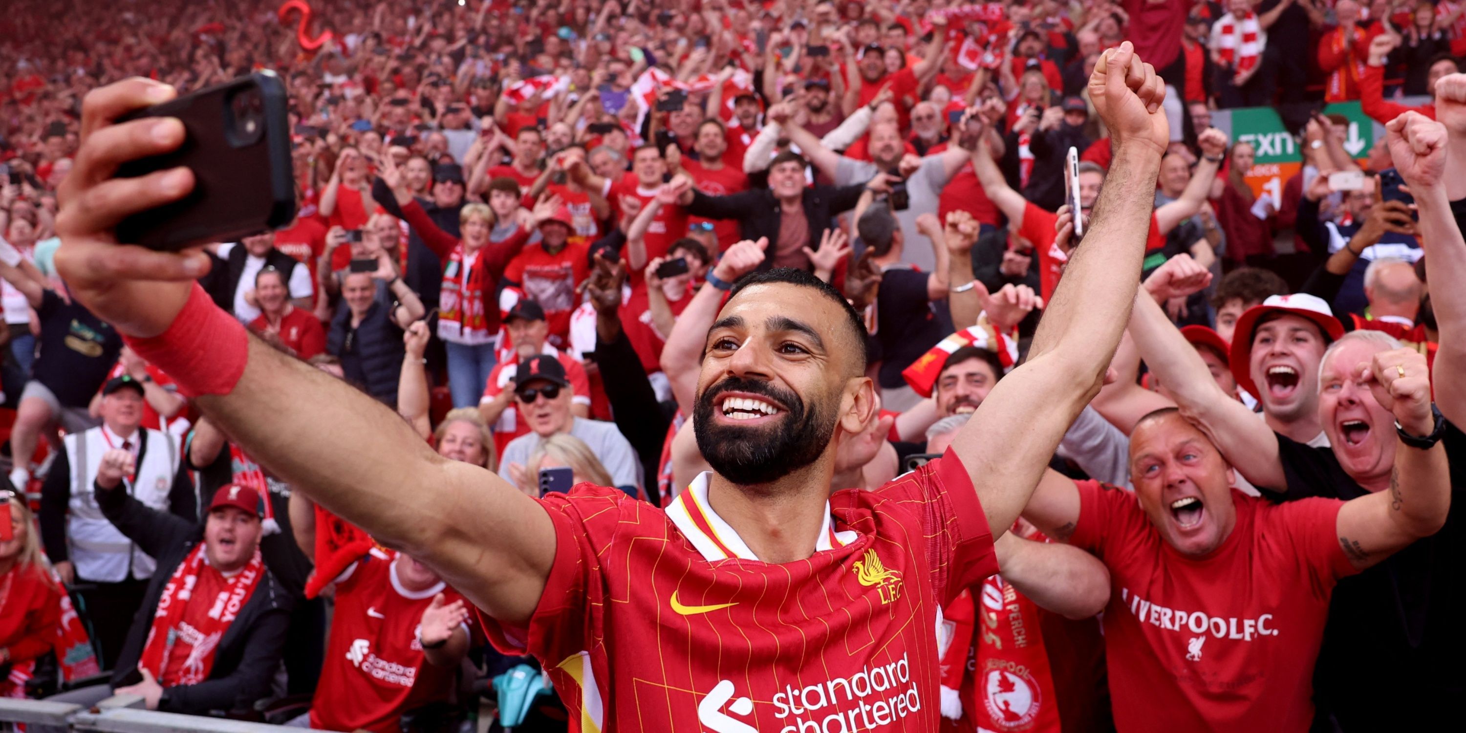 Theory Emerges About Why Mo Salah Took Selfie After Scoring vs Tottenham