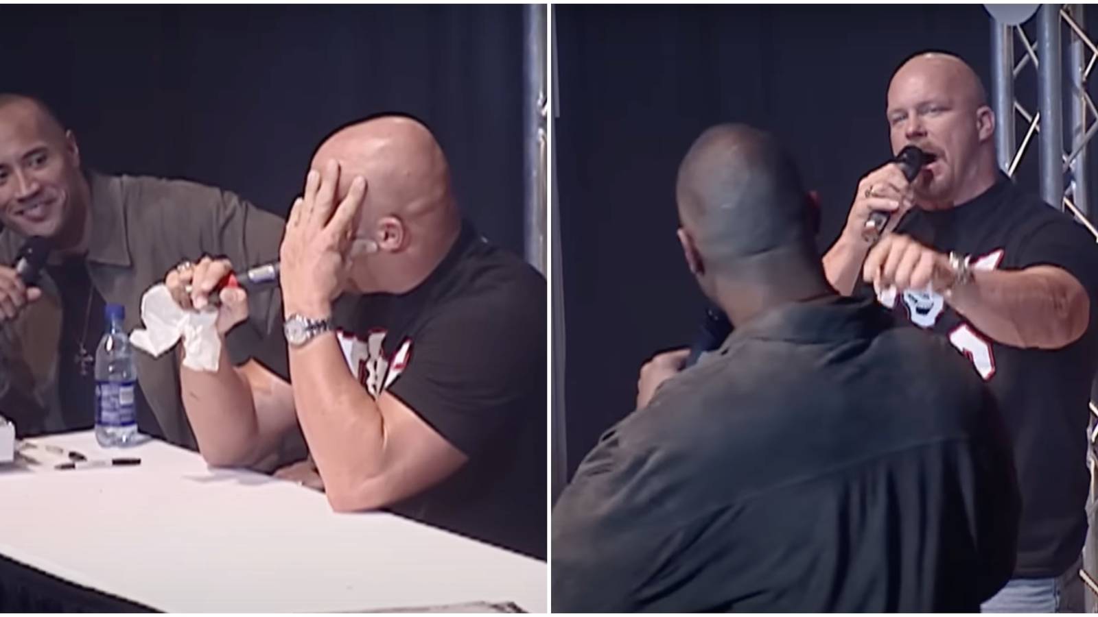 WWE Release Behind-the-Scenes Footage of The Rock and Stone Cold Before ...