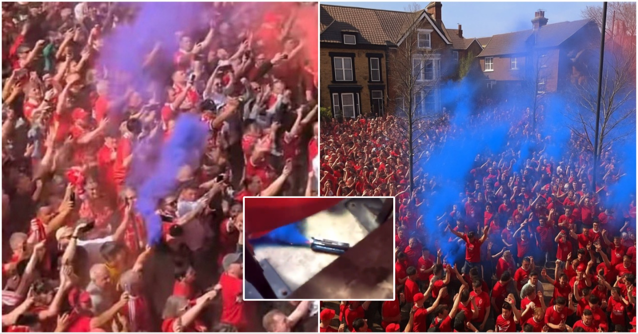 Why Liverpool Fans Let Off Blue Flares During Premier League Title ...