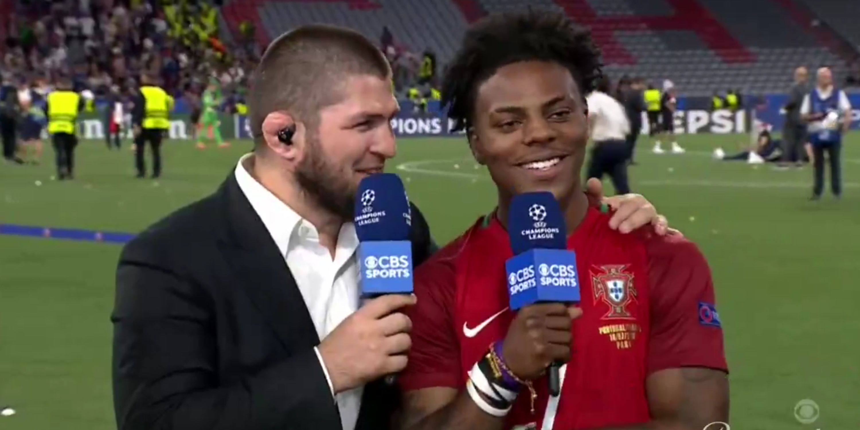 Khabib Nurmagomedov's Fun Interaction With iShowSpeed After PSG's UCL Win Goes Viral